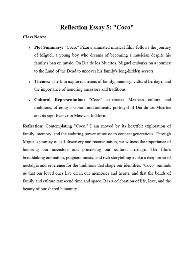 Movie Review-Coco | PDF