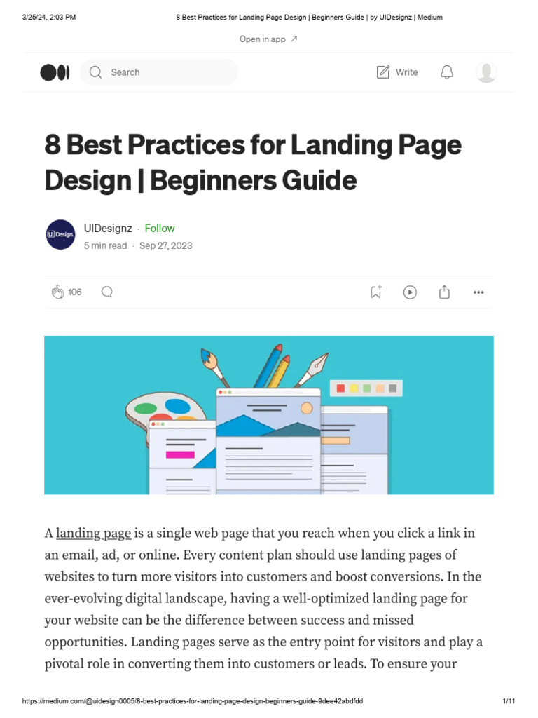 8 Best Practices Pdf Websites Web Design