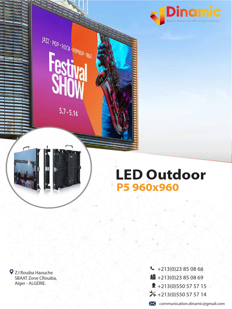 Fiche Technique Led Outdoor | PDF