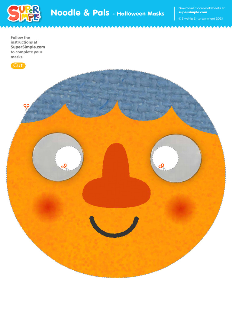 Noodle and Pals - Printable Masks - Resource | PDF