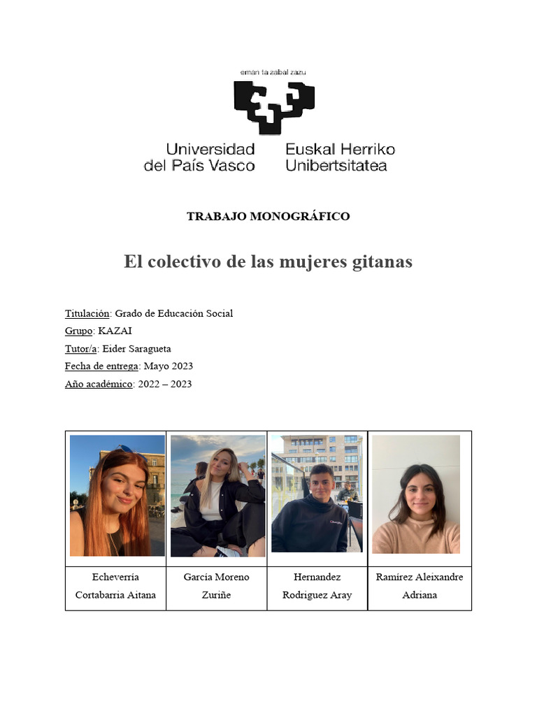 Mujeres Gitanas y Doble Discriminación | PDF | Género | Estudios de género