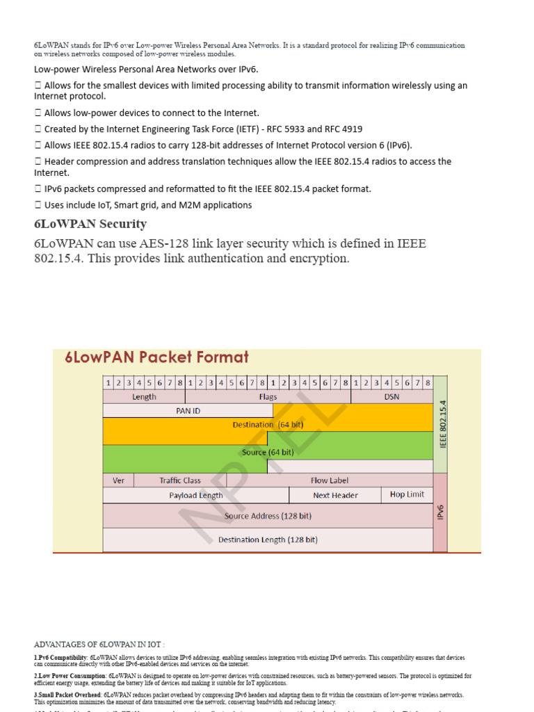 6 LOWpan | PDF | Computer Network | Internet Of Things