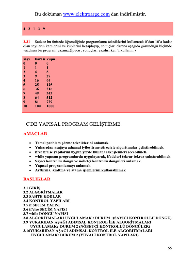 C Programlama 05 | PDF