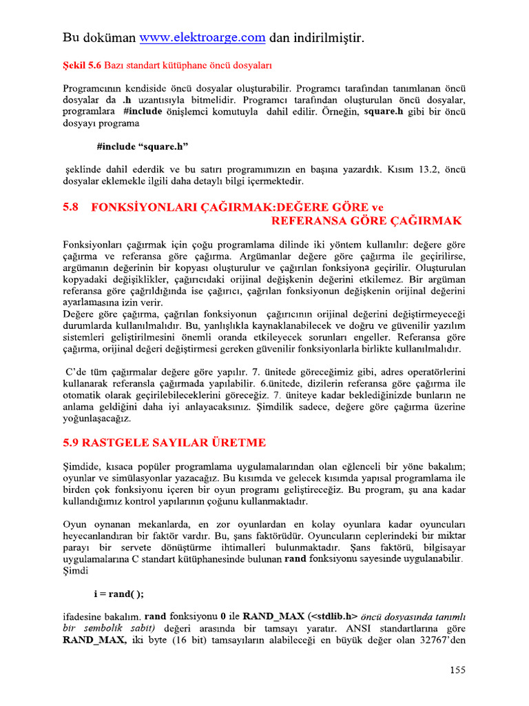 C Programlama 09 | PDF