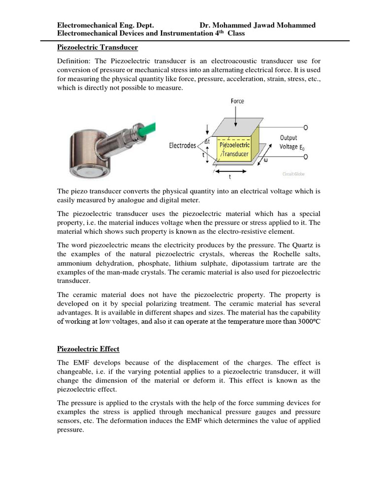 Piezoelectric Lec3docx | PDF