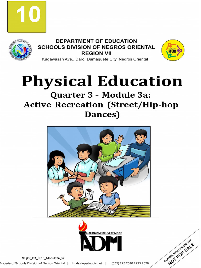 Physical Education: Quarter 3 - Module 3a: Active Recreation (Street ...