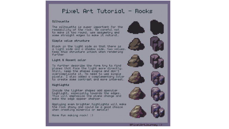 Pixel Art Tutorial Rock | PDF
