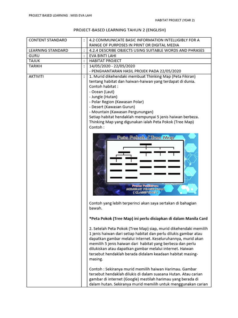 Project Based Learning Year 4 - by Eva | PDF