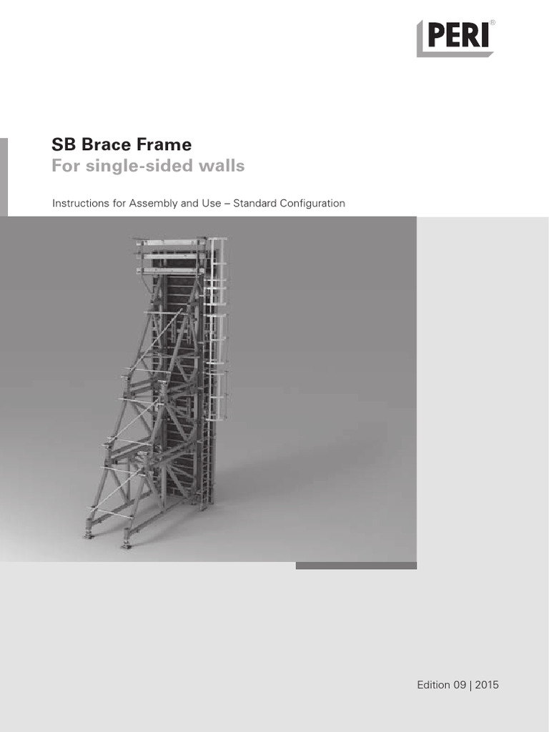 SB Brace Frame For Single Sided Walls Instructions For Assembly and Use ...