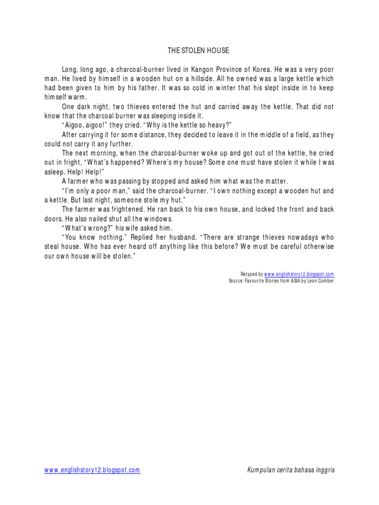 The Tale of the Stolen House | PDF