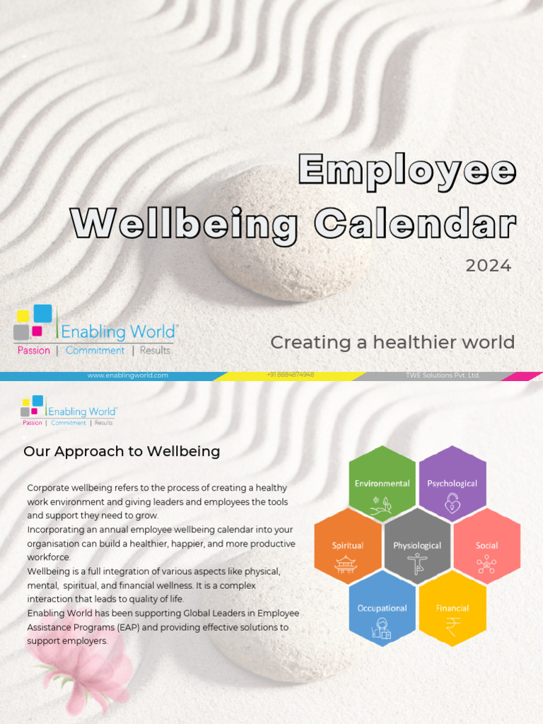 EW Employee Wellbeing Calendar 2024 | PDF | Mental Health | Relaxation ...
