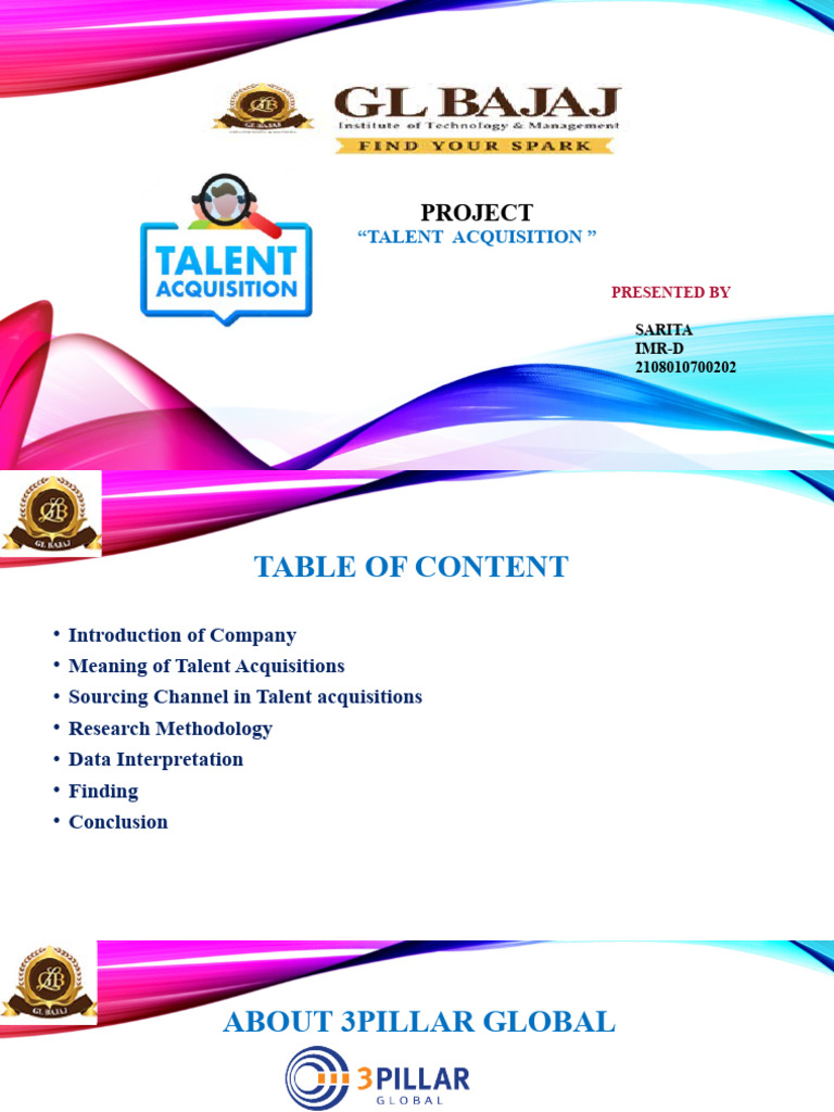 Project: "Talent Acquisition " | PDF | Recruitment | Methodology