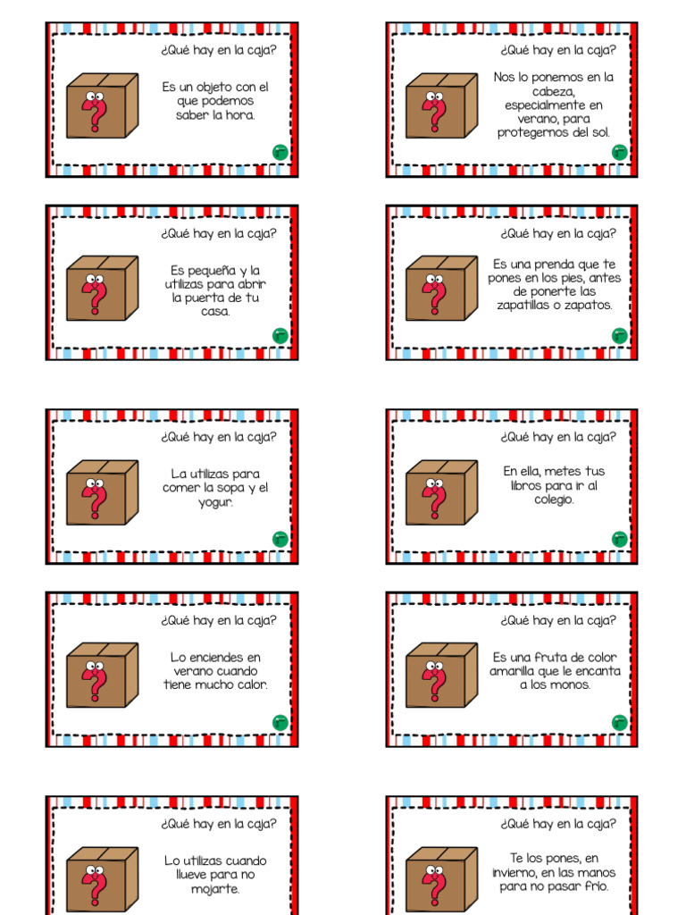 Juego Que Hay en La Caja | PDF