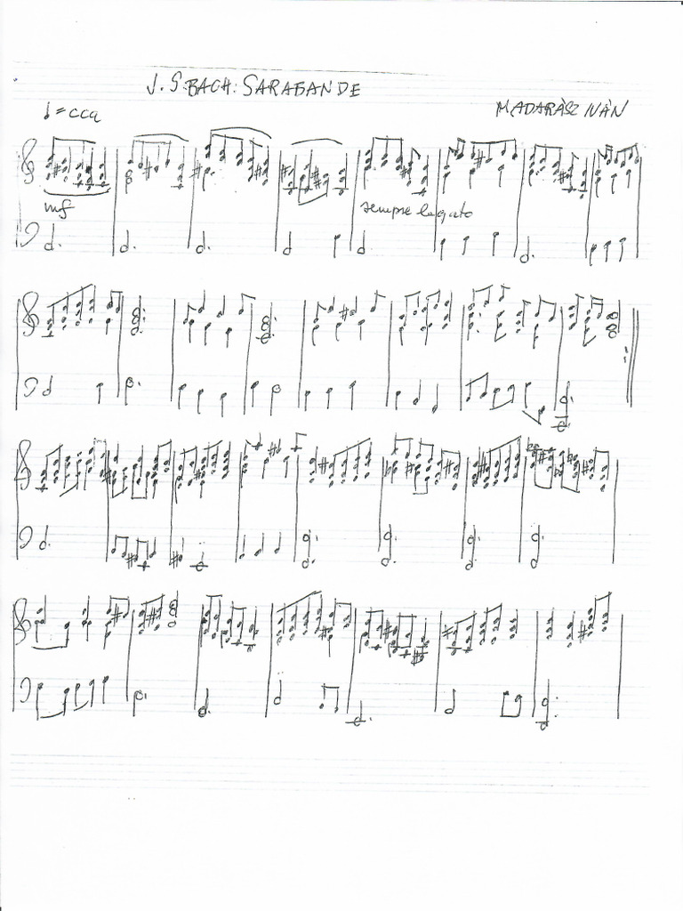 Madarász Iván Sarabande | PDF