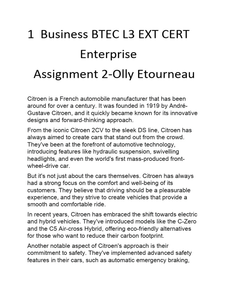 Btec L3 Ext Cert | PDF