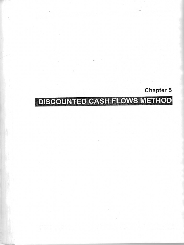 Discounted Cash Flow Method | PDF