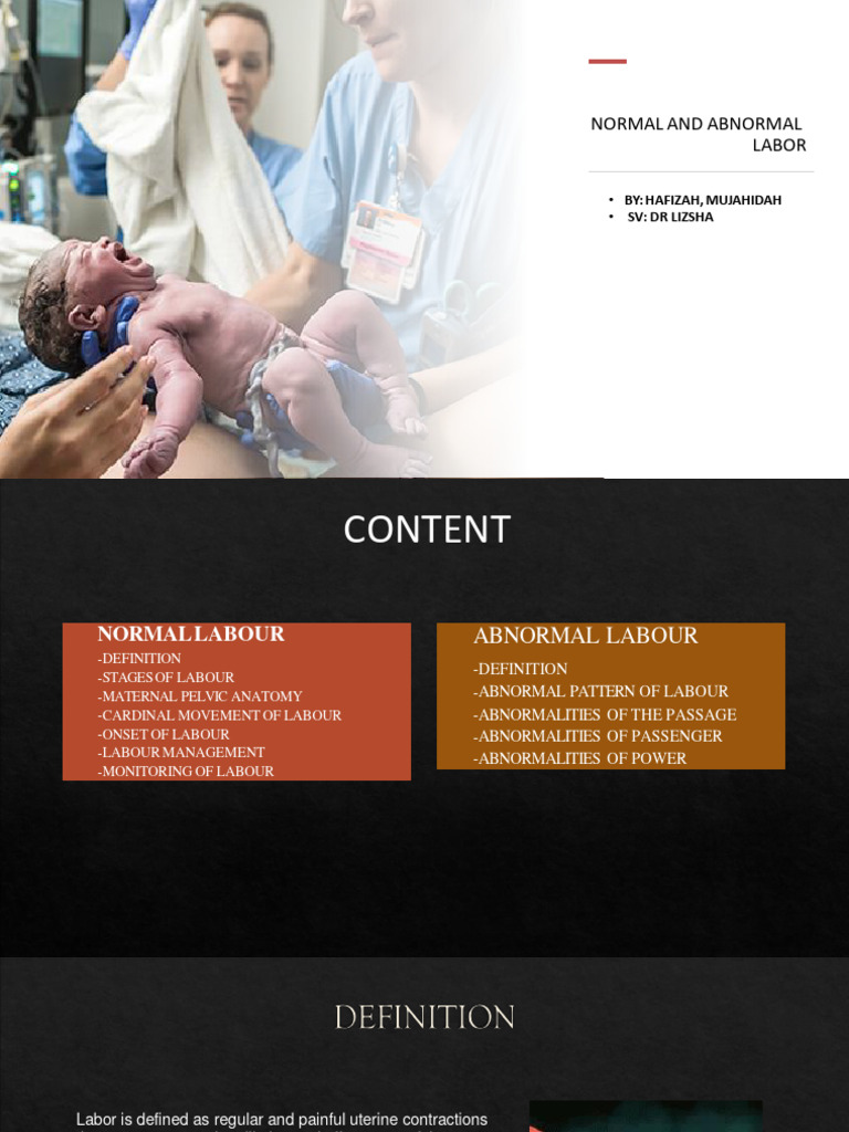 Labor: Normal vs Abnormal | PDF | Childbirth | Mammalian Pregnancy