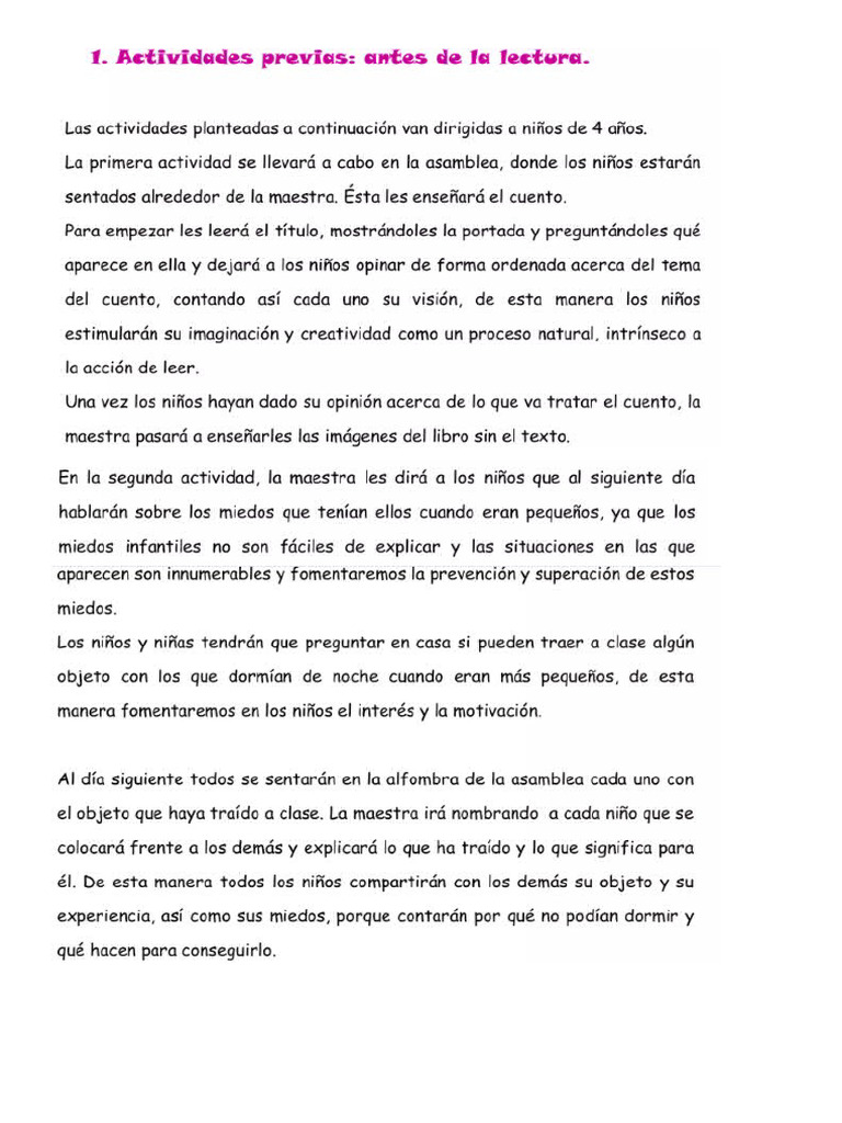 Actividades Donde Viven Los Monstruos | PDF