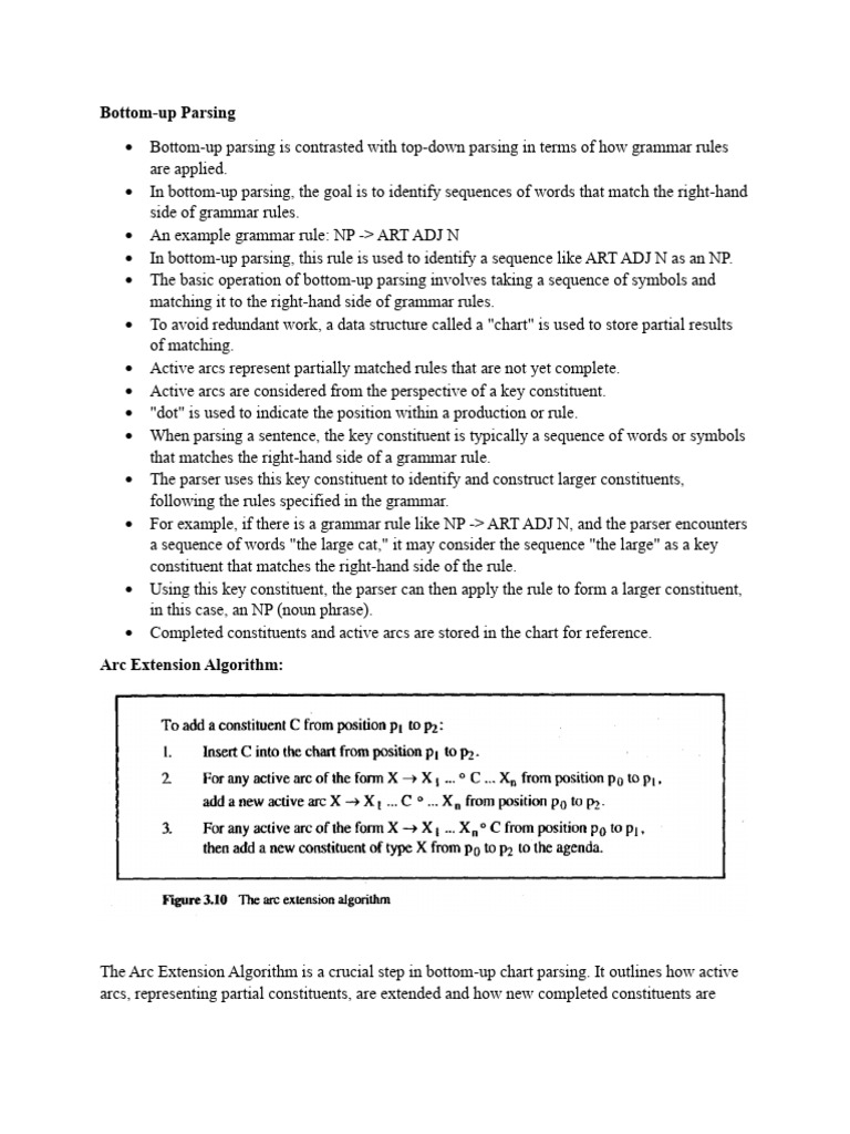 Bottom Up Parsing And Transition Net Grammar Pdf Parsing Metalogic