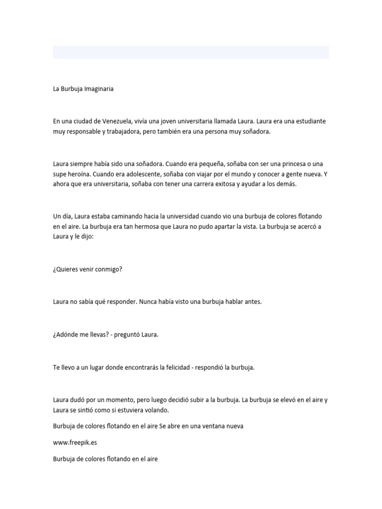 1la Burbuja Imaginaria de Lili2024 | PDF