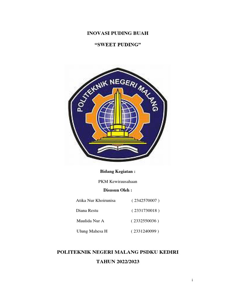 Proposal PKM Kel 33 | PDF