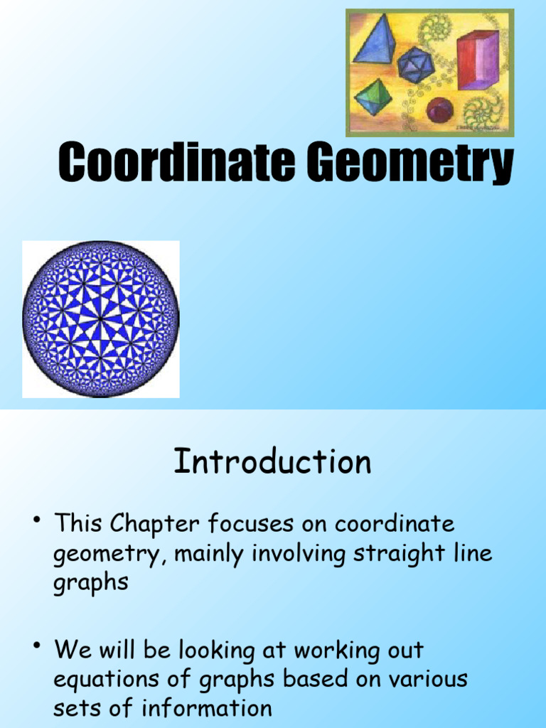 Coordinate Geometry | PDF | Line (Geometry) | Equations