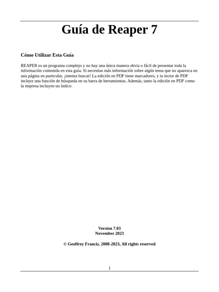 Guía Reaper | PDF | Informática | Software