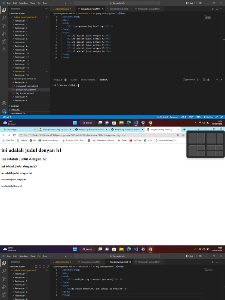Tugas Pertemuan 1 | PDF