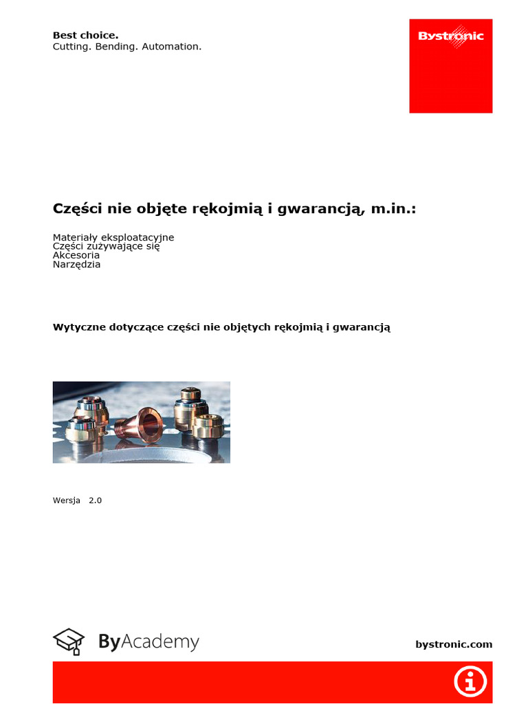 Wear Parts - Non Warranty Parts - Customer Handout - PL - V.2 | PDF