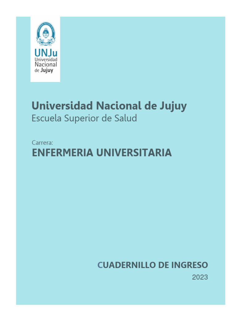 Cuadernillo de Ingreso 2023 | PDF | Comprensión lectora | Aprendizaje