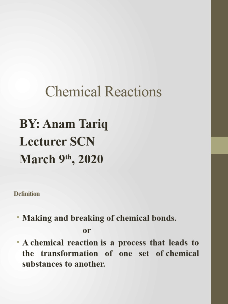 Biochemistry Chemicals Reaction | PDF | Chemical Reactions | Chemical ...
