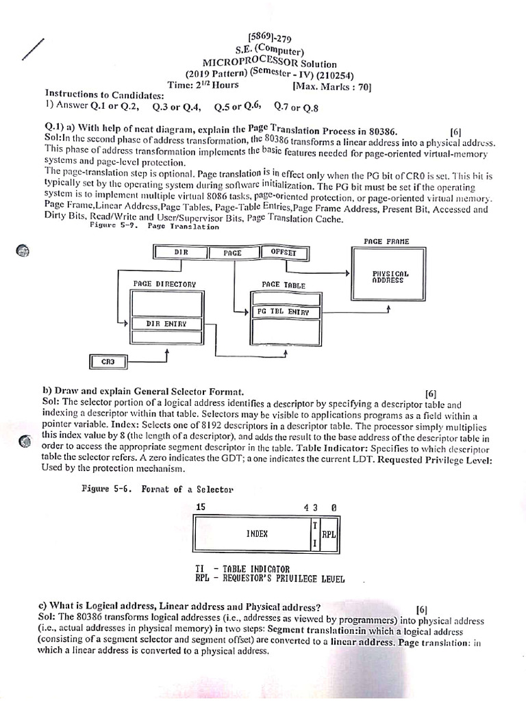 Microprocessor 2019 (PAT) QUESTION PAPER | PDF