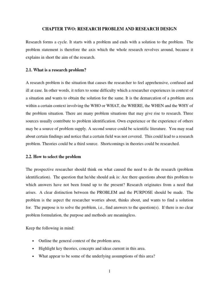 Research Methodology Chapter 2 | PDF | Survey Methodology | Sampling ...