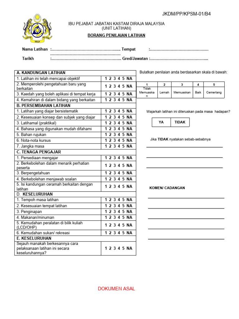 Borang B4 | PDF | Karier & Perkembangan