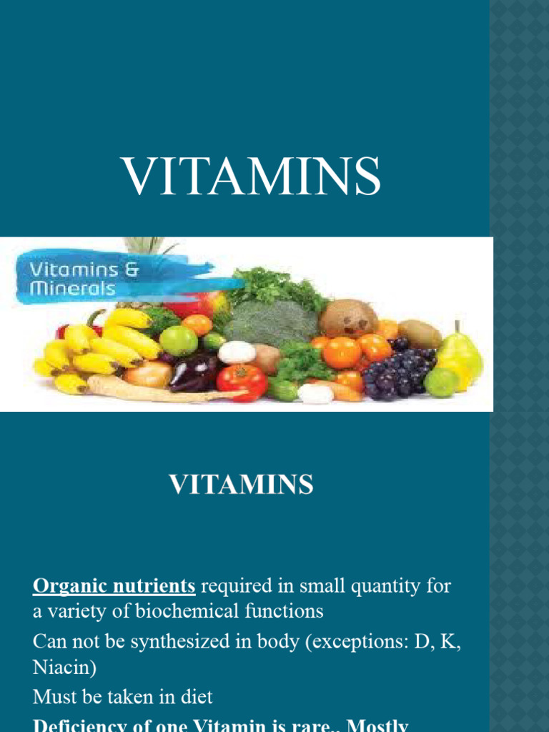 Vitamins Comp Lete Notes | PDF | Vitamin B12 | Vitamin