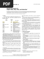 Astm B187 | PDF | Ultimate Tensile Strength | Copper