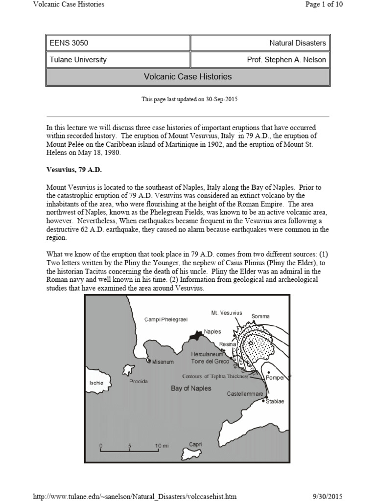 12 Volcanic Case Histories | PDF | Mount Vesuvius | Types Of Volcanic ...