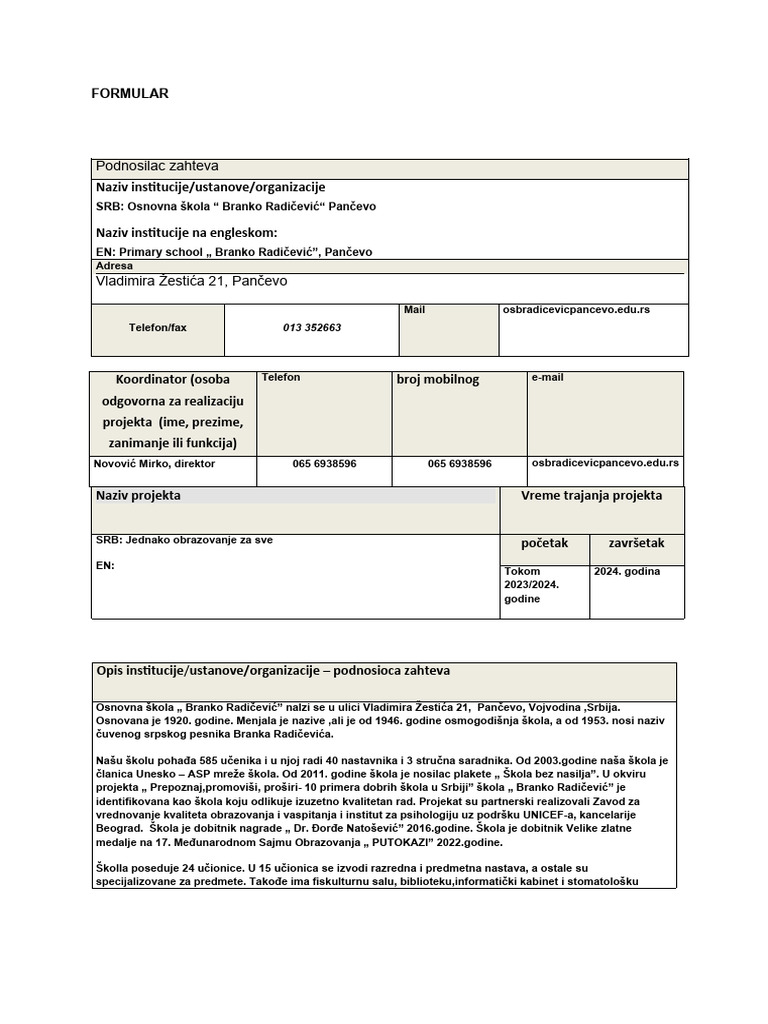 Polska Pomoc Formularz 2023 | PDF