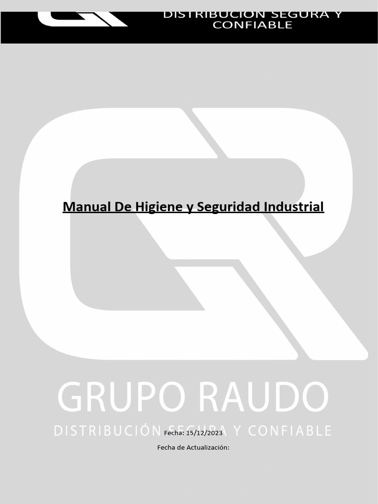 Modelo de Manual de Seguridad Industrial | PDF | Seguridad y salud ocupacional | Combustión