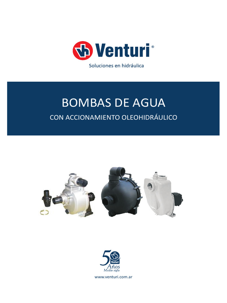 Venturi CATÁLOGO Bombas de Agua 90537757 | PDF | Bomba | Agua