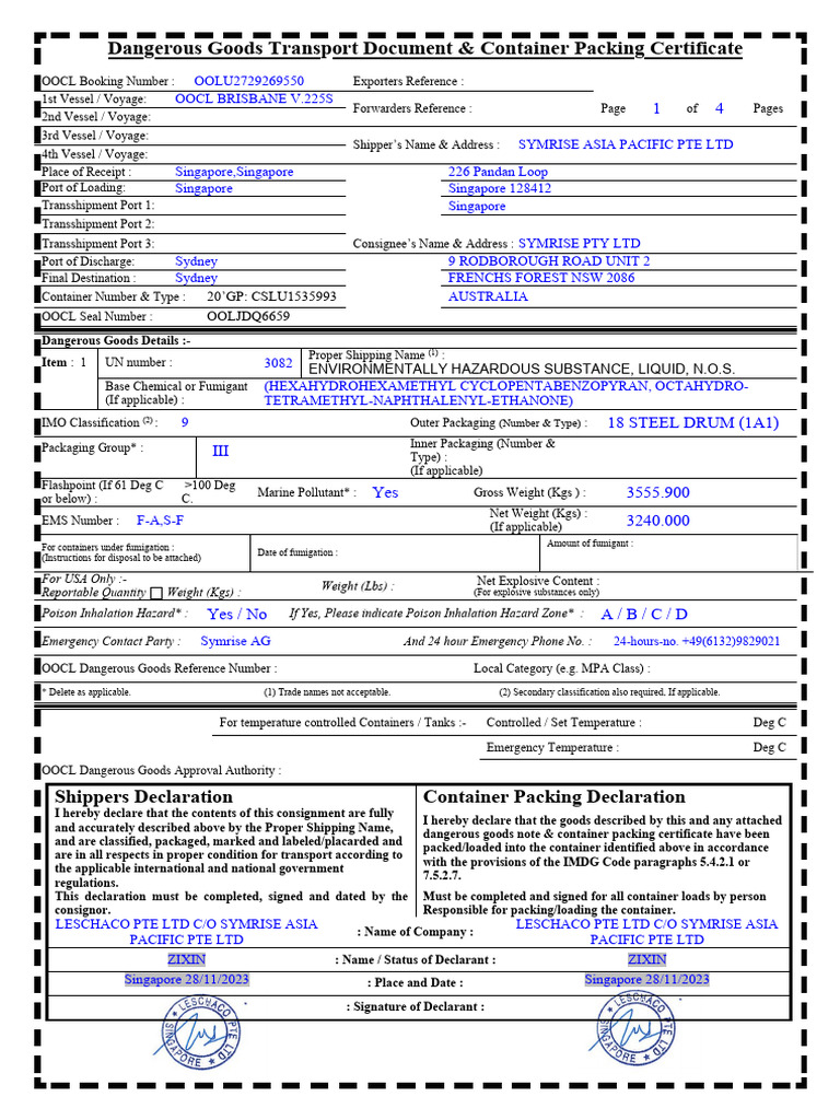 Mo41 - CDD | PDF | Dangerous Goods | Freight Transport