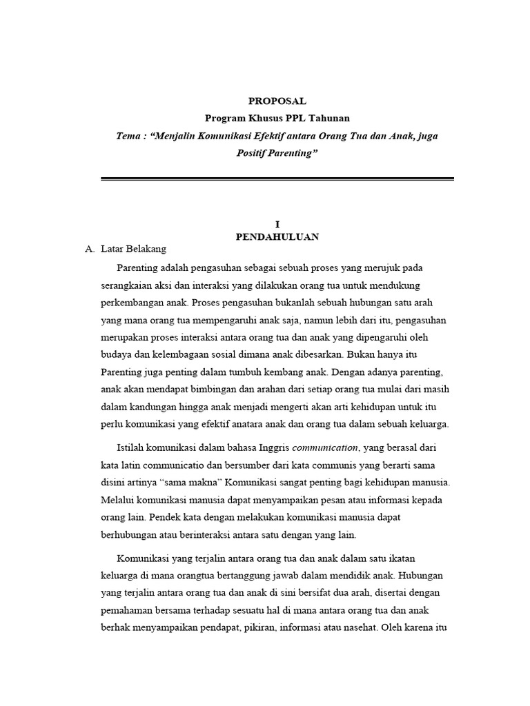 Komunikasi Efektif Parenting | PDF