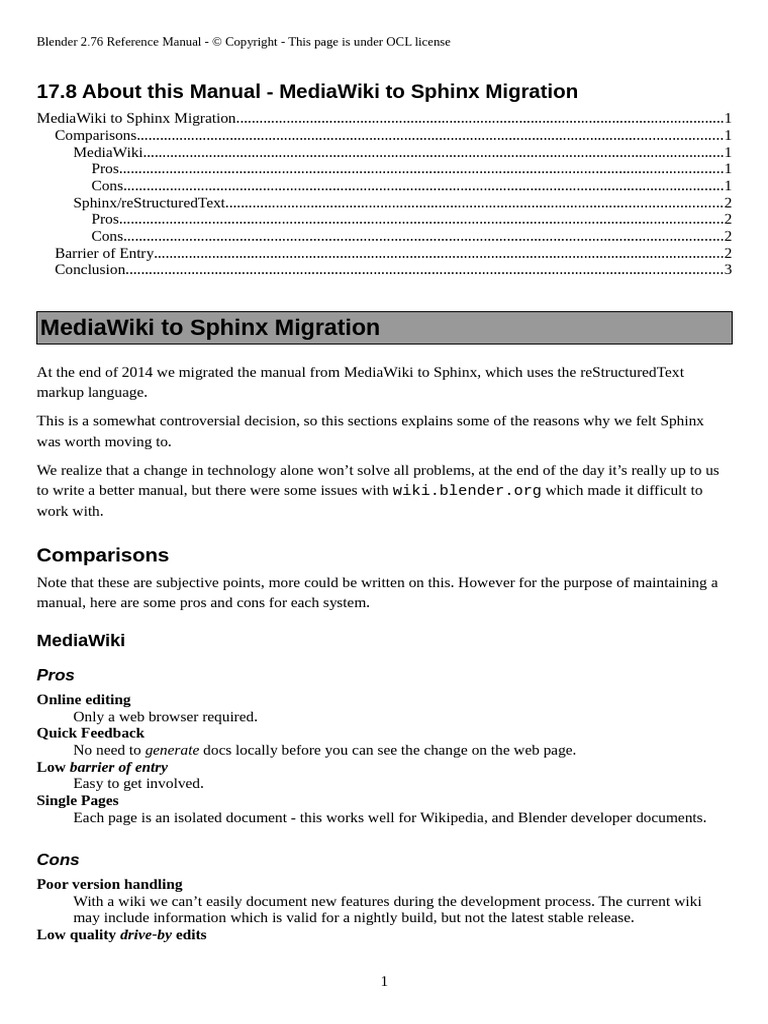17.8 About This Manual - MediaWiki To Sphinx Migration | PDF | Wiki ...