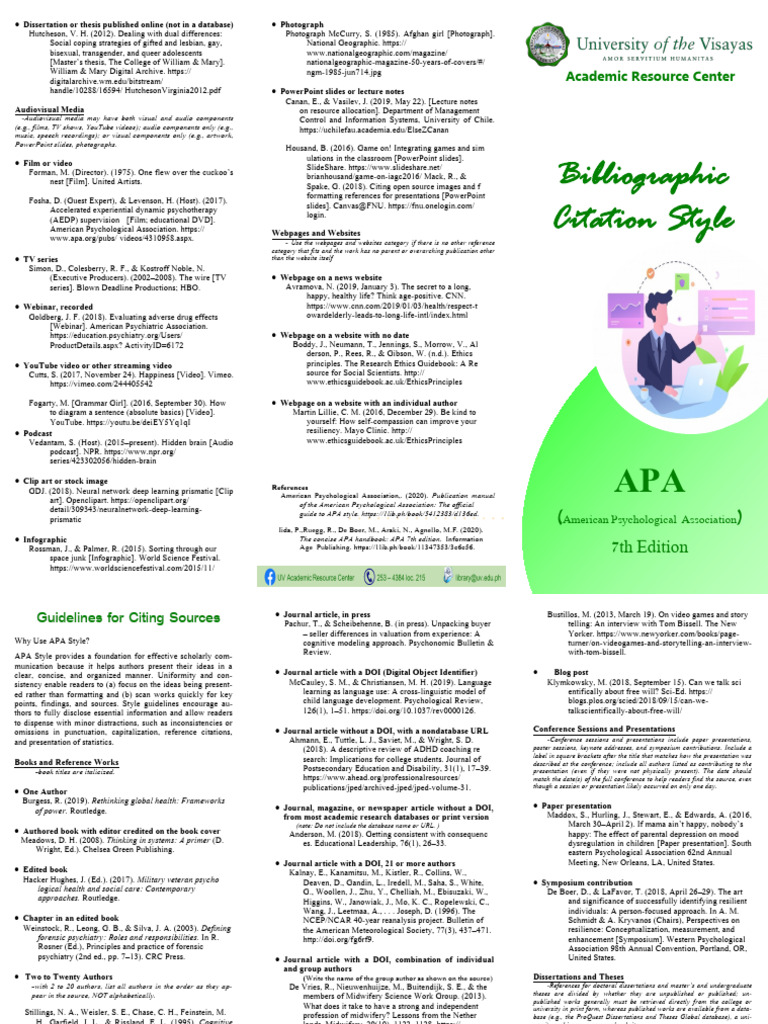 APA 7th Edition | PDF | Apa Style | American Psychological Association