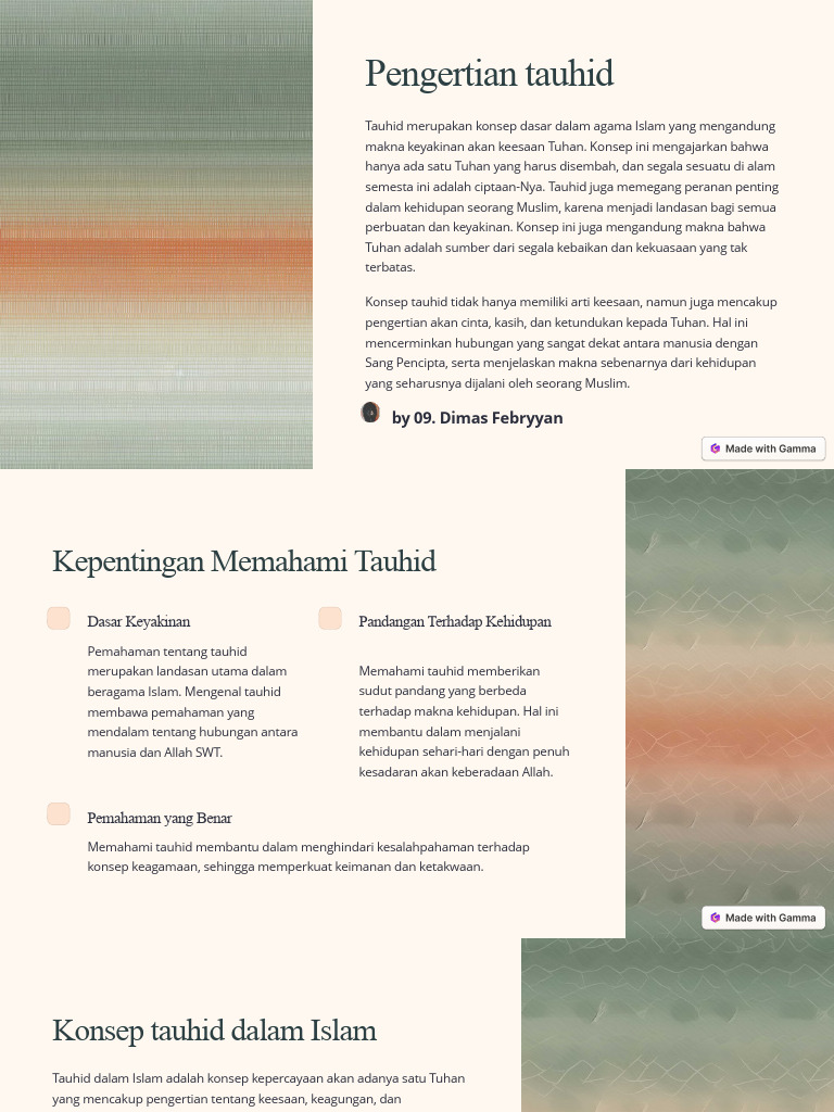 Pengertian-Tauhid 2 | PDF | Pengembangan Diri