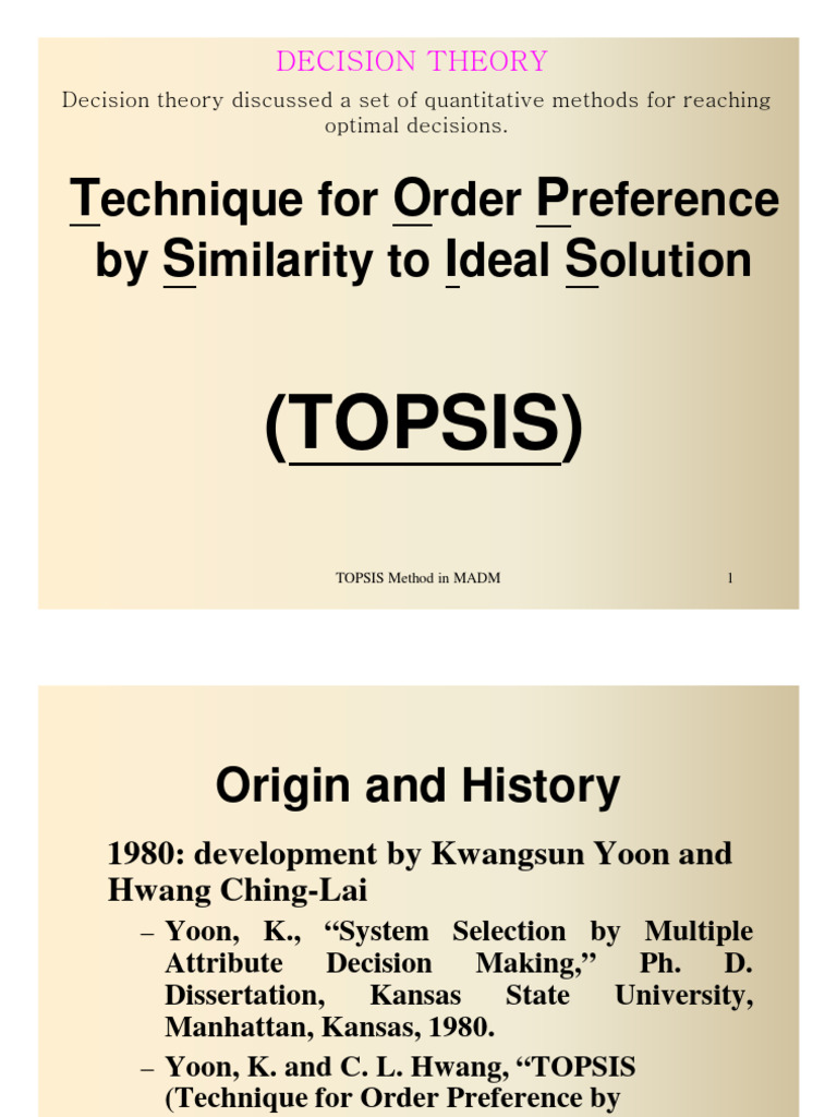 Lec3 TOPSIS | PDF | Applied Mathematics