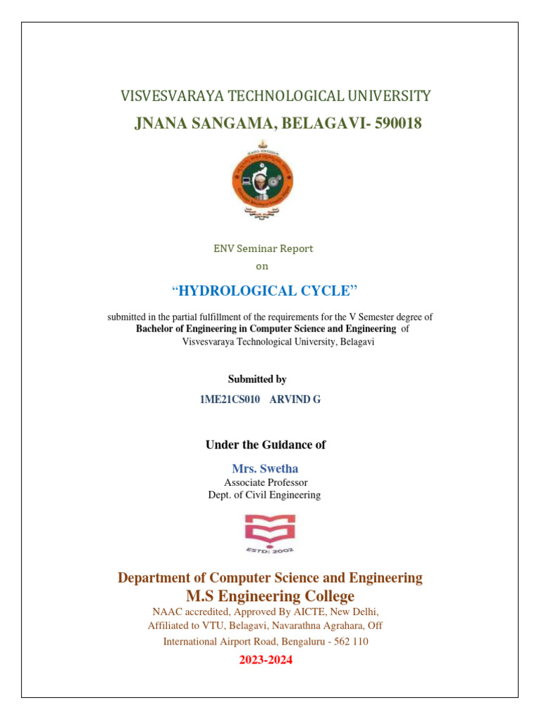 Visvesvaraya Technological University: Jnana Sangama, Belagavi-590018 ...