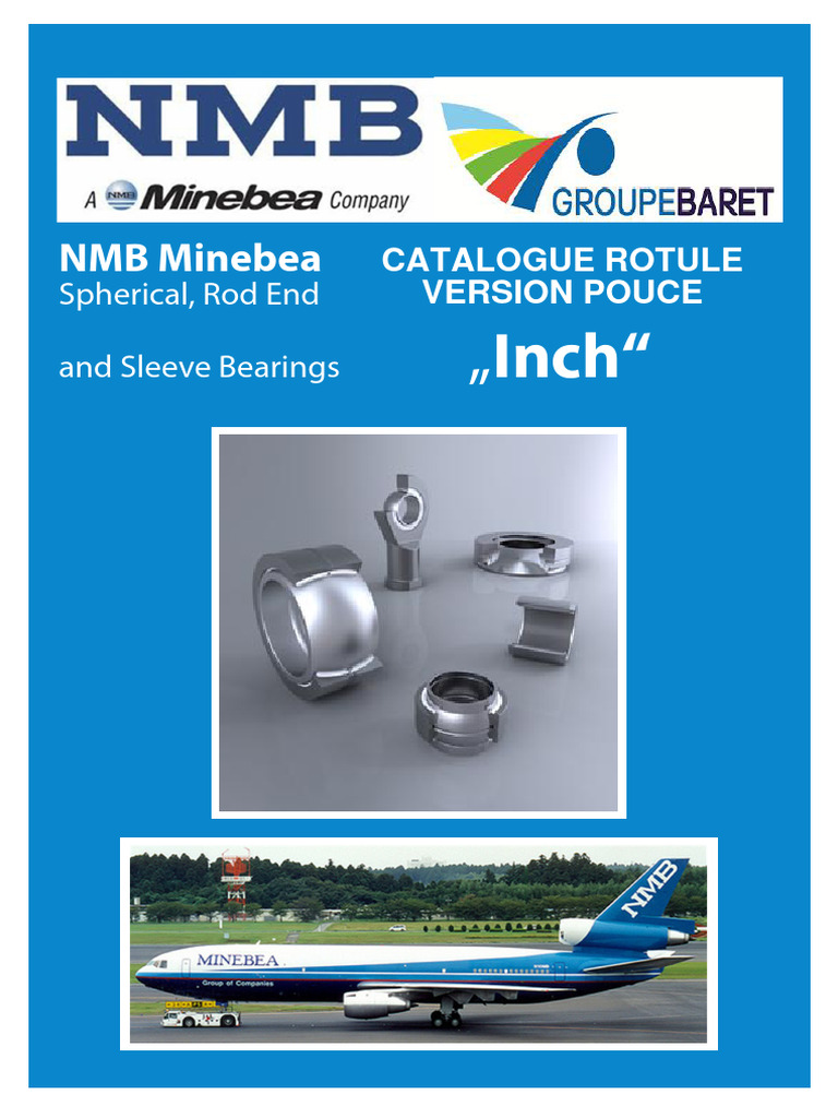 Spherical Rod End and Sleeve Bearings NMB | PDF | Bearing (Mechanical ...