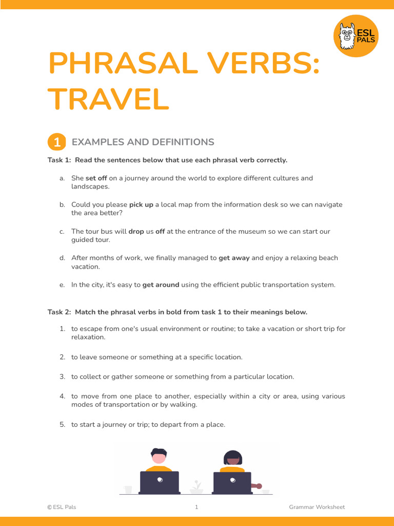 (SV) Phrasal Verbs - Travel | PDF | Grammatical Tense | Linguistics