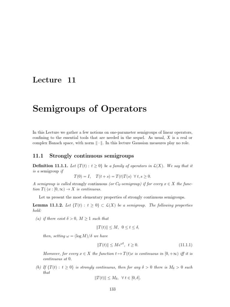 Lecture11 | PDF | Eigenvalues And Eigenvectors | Operator (Mathematics)